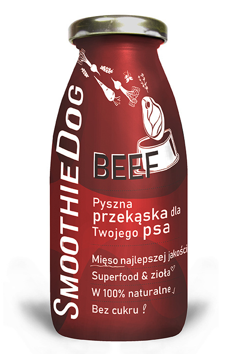 SmoothieDog Beef - smoothie dla psa wołowina z warzywami (250ml ...